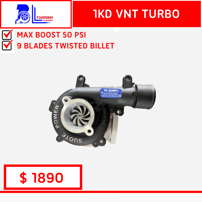 [BL TURBO] 1KD TURBO 44mm PNP – Diesel Racing Shop