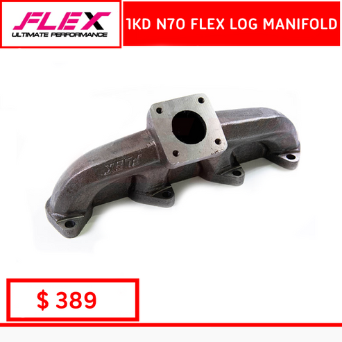 [FLEX] TOYOTA N70 1KD High Flow Log manifold – Diesel Racing Shop